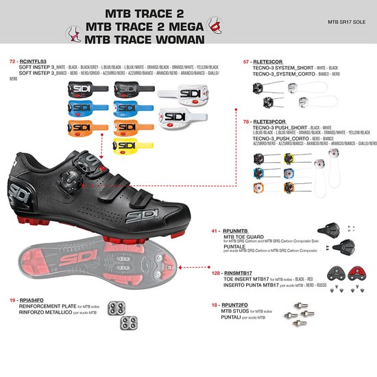 SiDi Sidi MTB Trace 2 Fietsschoenen - Maat 43 - Mannen - geel/zwart | bol