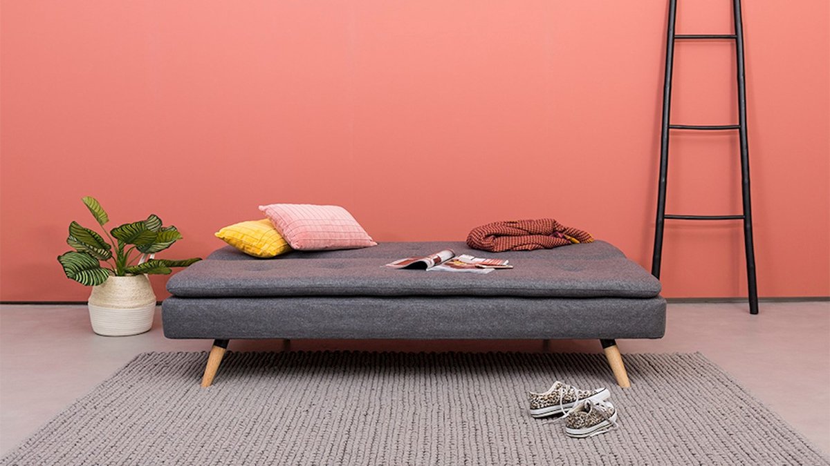 Beter Bed Zetelbed Maine - Logeerbed - Eenpersoons - Antraciet | bol