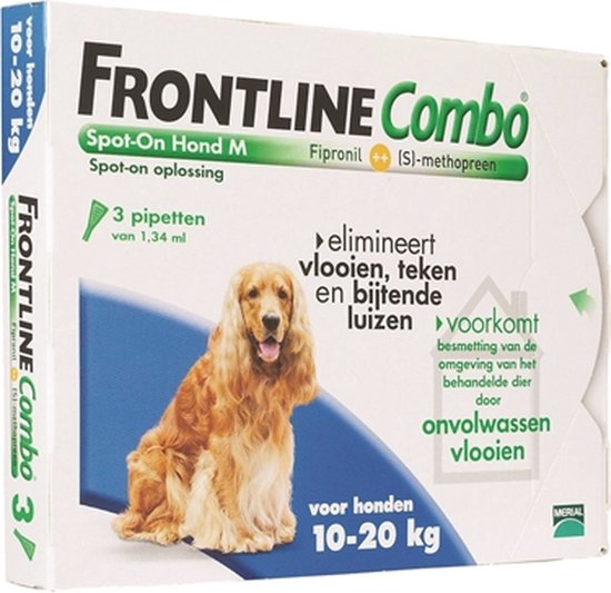 Frontline Combo - M: van 10 tot 20 kg - Anti vlooienmiddel en ...