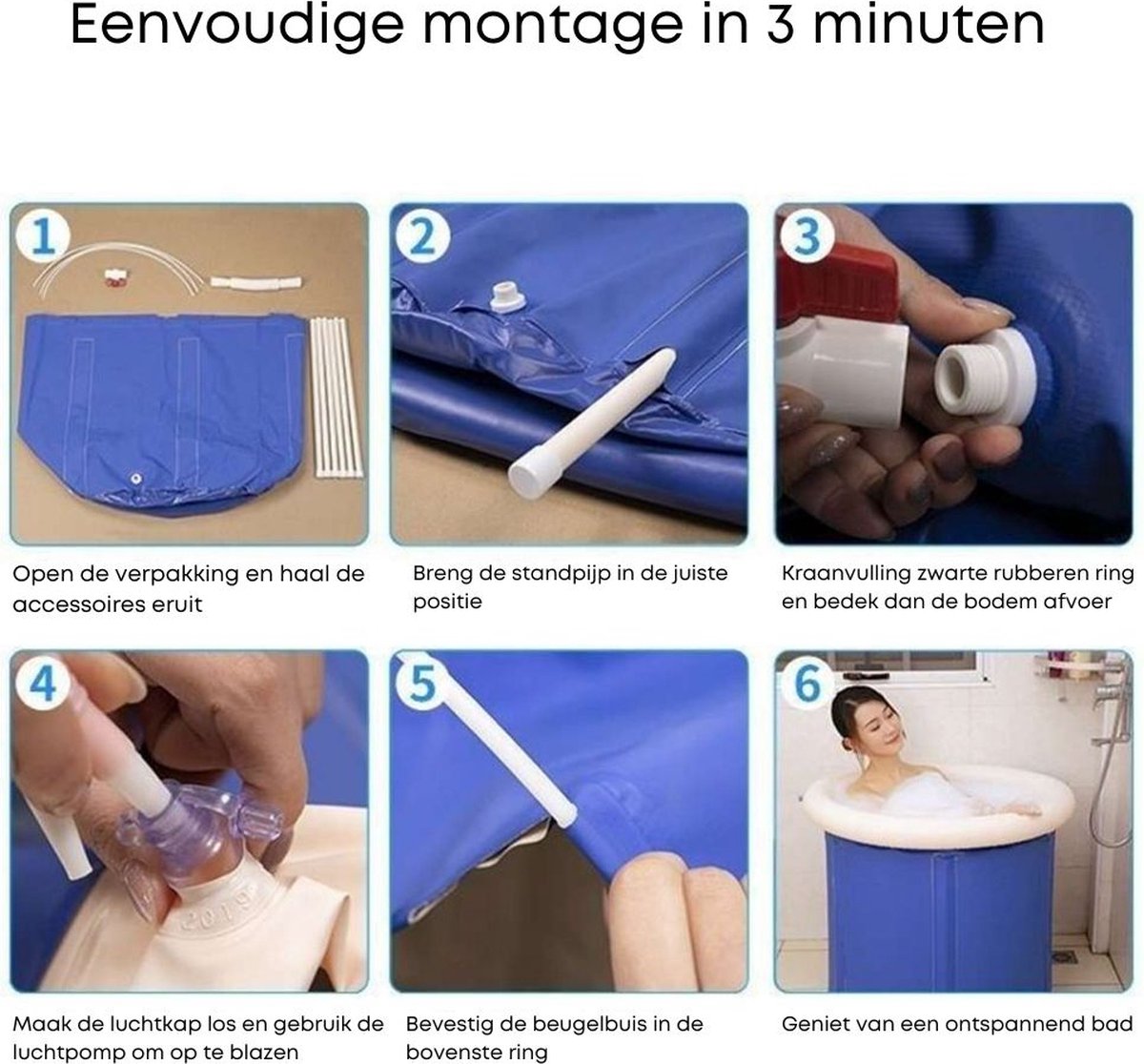 Homezie Zitbad - Zitbad voor volwassenen - Bath bucket - IJsbad - Wim ...