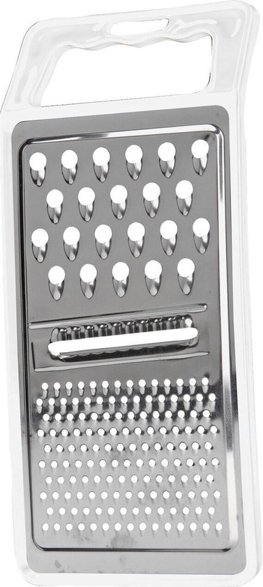 RVS keuken rasp / handrasp wit 24 cm - Citroenrasp - Raspschaaf ...