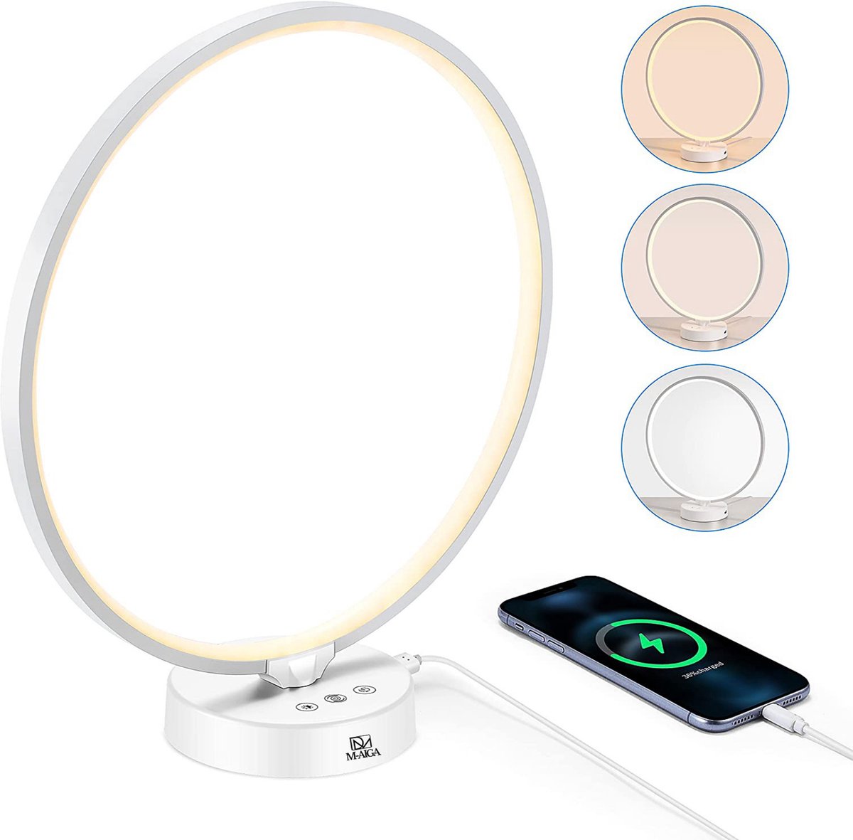 M-AIGA Daglichtlamp - Daglichtlamp 10.000 lux - ⌀ 32 - INCLUSIEF ...