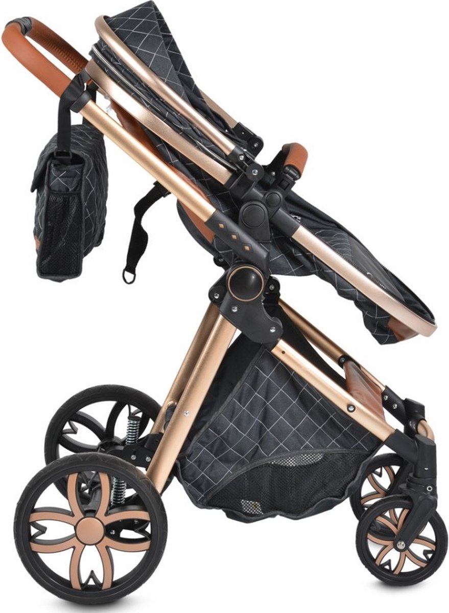 Cangaroo Grey Alma 3-in-1 Kinderwagen met Autostoel 31788 | bol.com