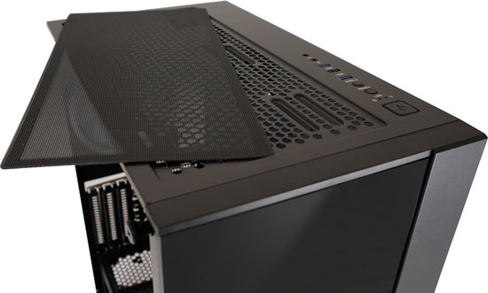 Lc-Power Shaded Midi Tower PC Kast - ATX Behuizing - 4 RGB Fans | bol