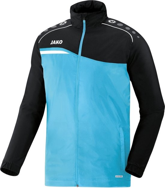 Jako - Rain jacket Competition 2.0 - Rain jacket Competition 2.0 - 152 - aqua/zwart | bol.com