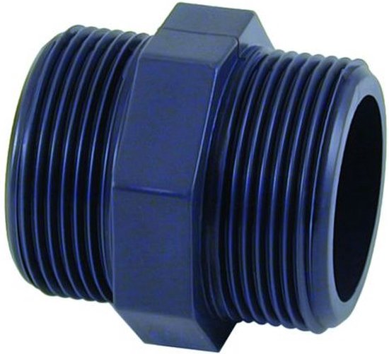 PVC dubbele nippel 2" buitendraad PN10 | bol.com