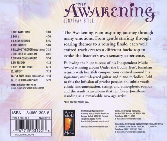 Jonathan Still - The Awakening (CD), Jonathan Still | Muziek | bol