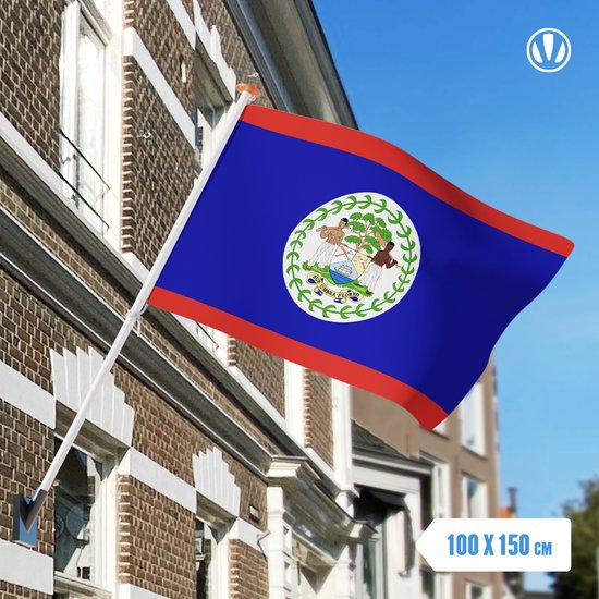 Vlag Belize 100x150cm - Glanspoly | bol