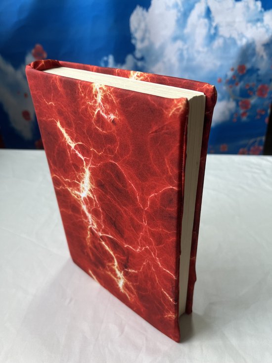Rekbare boekenkaft - A4 - 23x32 CM - Rood bliksem print - 10 stuks | bol