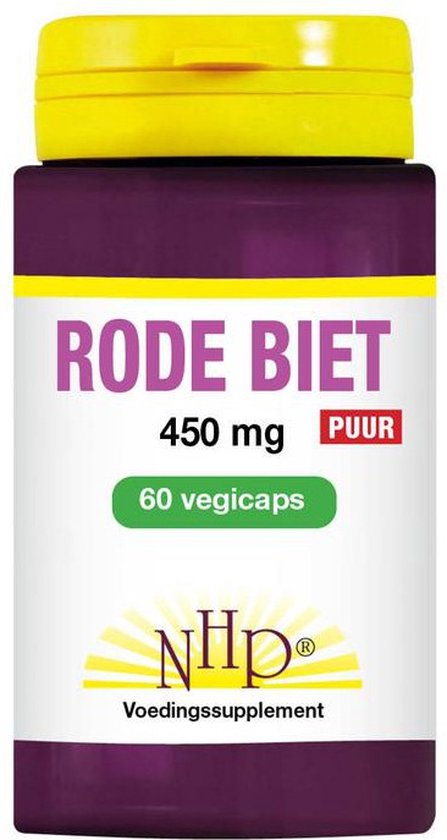 NHP Rode biet puur 60 Vegetarische capsules | bol
