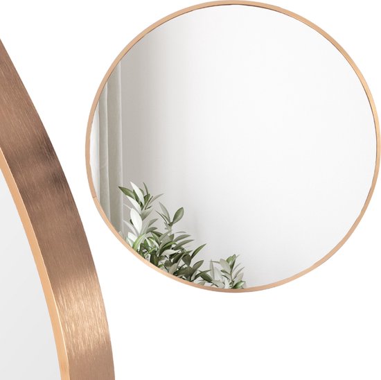 Nuvolix spiegel rond - LUXE ALUMINIUM LIJST - wandspiegel - ronde ...