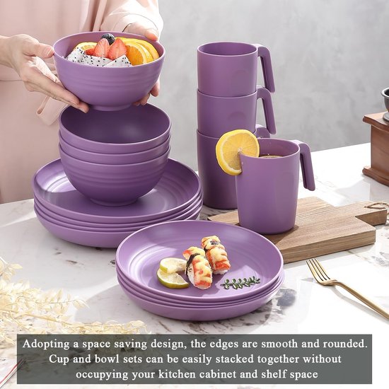 Plastic Bestek Sets van 32 Stuks, Onbreekbaar En Herbruikbaar ...