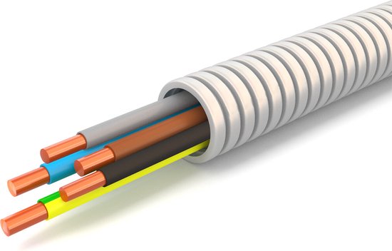 Flexibele Buis met VD Draad - Voorbedrade Flexbuis - 5x2.5mm - 20mm ...