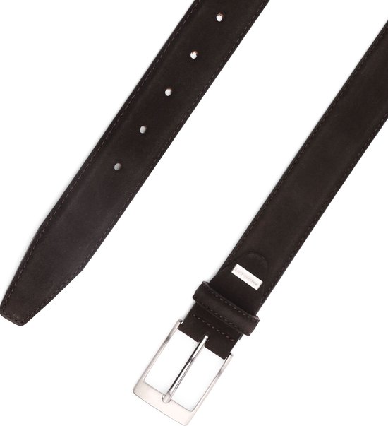 Profuomo Riem Suede Donkerbruin - Maat 100 - Heren - Riem formeel | bol
