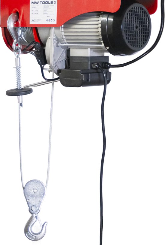 Elektrische kabeltakel 500/990kg 18 meter 230V MW Tools SH100018 | bol