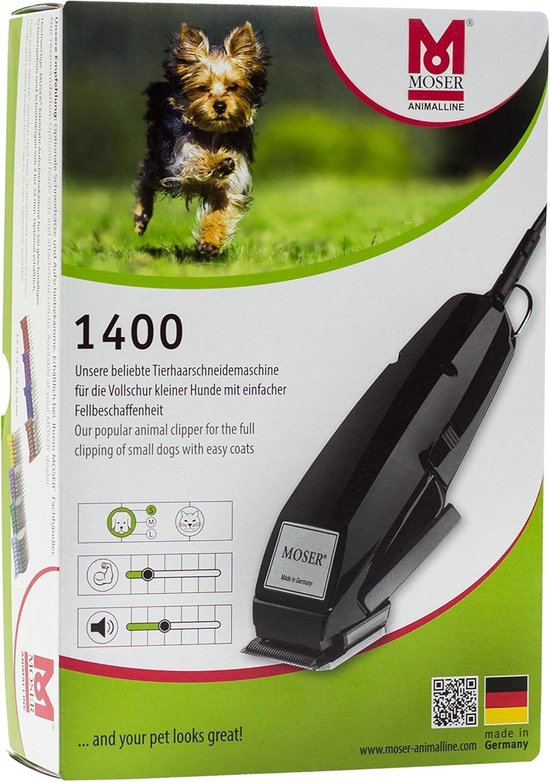 Moser Animalline 1400 Scheermachine Set 5x5x18 cm Zwart - voor ...