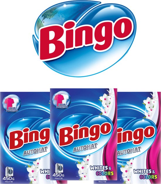 Bingo Automat Whites&Colors 1,35KG - (3 x 450G) - Waspoeder ...