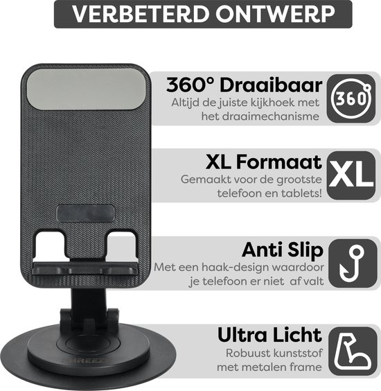 Robuuste Tablet Houder voor Bureau - Draaibaar en Inklapbaar ...