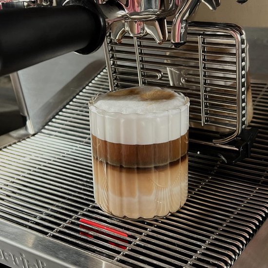 Set van 6 glazen | Vintage Streep Design Glas Noorwegen | drinkglazen ...