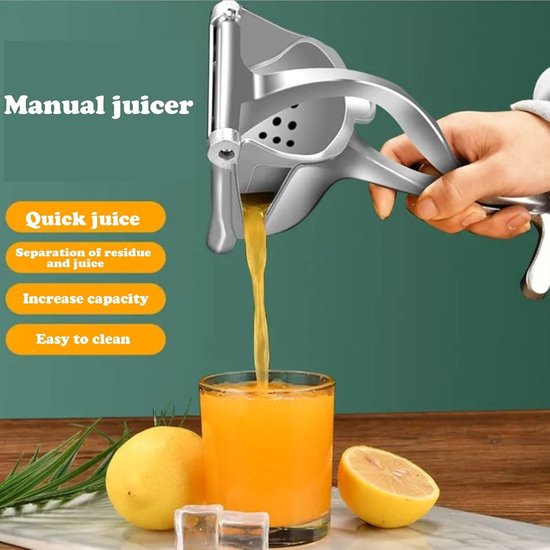 Handmatige Citrus Juicer - Aluminium Profiel - Draagbare Fruit-handpers ...