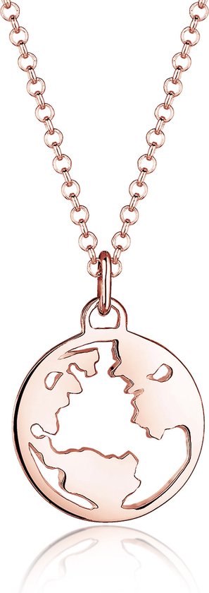 Elli Halsketting Wereldbol Globe Reizen 925 Zilver | bol