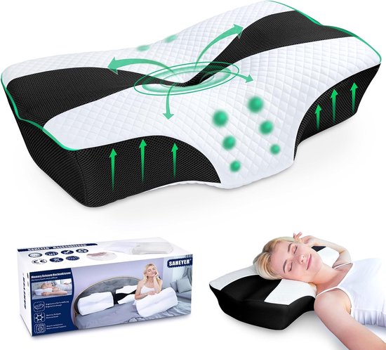 Nekkussen, hoofdkussen, traagschuimkussen, neksteunkussen voor orthopedisch kussen en... | bol
