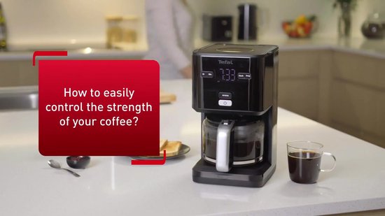 Tefal Smart & Light CM6008 - Filter koffiezetapparaat - 1.25L - Digitaal Display met... | bol