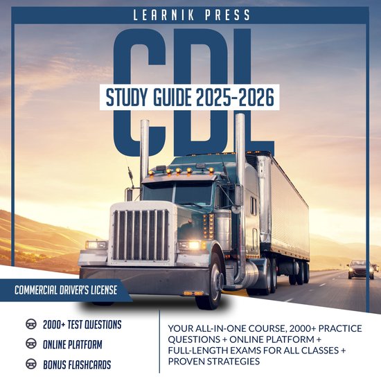 CDL Study Guide 2025-2026, Learnik Press | 9798882346910 | Boeken | bol