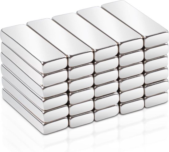 30 stuks sterke neodymium magneten 30 x 10 x 5 mm - supersterke ...