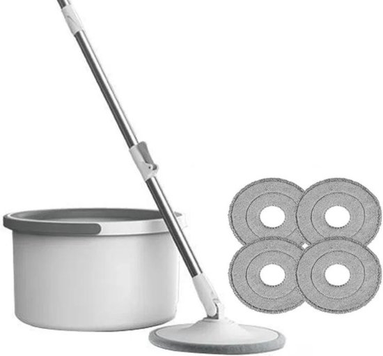 Dweil - 2-IN-1 - Dwijl En Emmer - Intrekbare Mop - Dweilsysteem ...