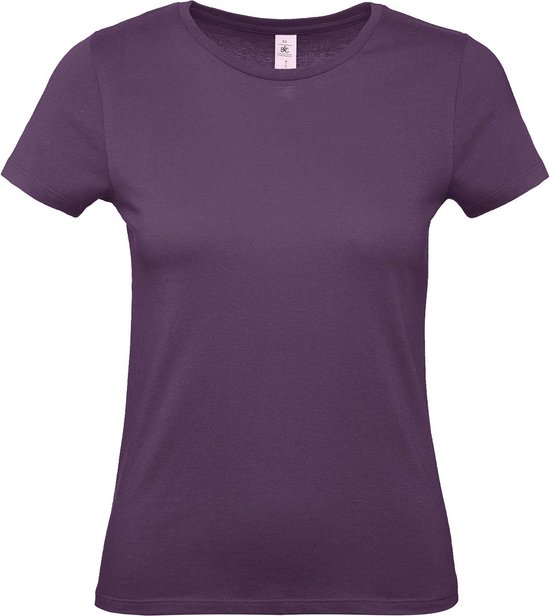 B&C #E150 Ladies' T-shirt CGTW02T - Urban Purple - M | bol