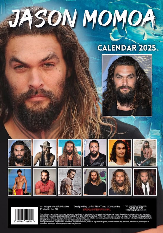 Jason Momoa Kalender 2025 A3 | bol