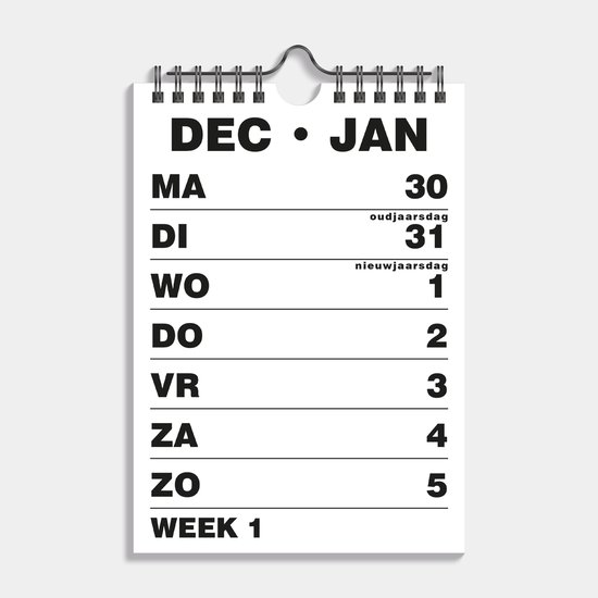Hobbit - Grootletter kalender 2025 - Spiraalgebonden - A5 (21cm x 14,85cm) -... | bol