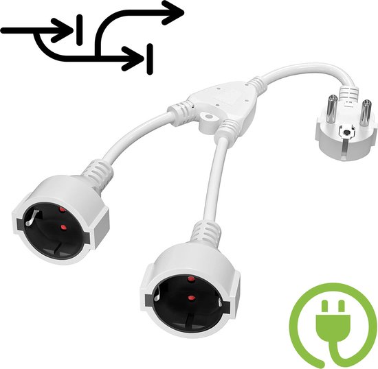 Dubbele Stekker voor Stopcontact - Tweeweg Stekker - Verdeelstekker ...