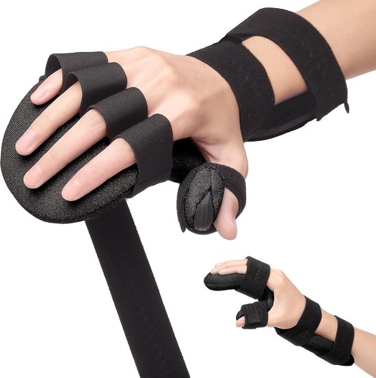 Stroke Rest Hand Splint Night Support Brace Finger Stabilizer Wrist ...