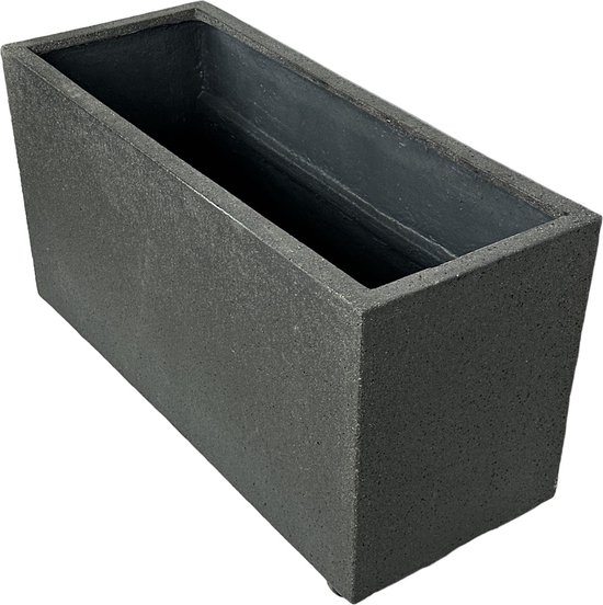 Wicotex - Bloembak Bilbao -Bloempotten - Kleur Zwart - Afmeting ...