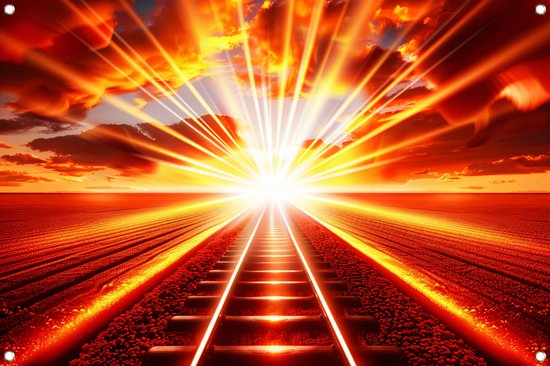 Treinspoor tuinposter - Infrastructuur poster - Tuinposters ...
