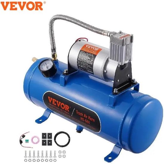 Luchthoorn Met Compressor - 120 / 150 Psi - Luchttoeter - Auto Toeter ...