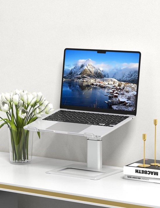 Ergonomische laptop stand voor bureau - verhoogt computerstandaard met ...