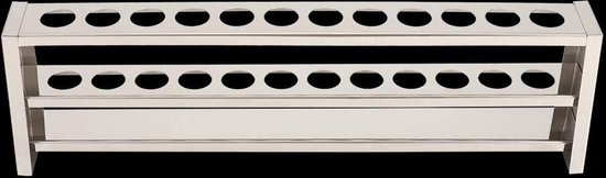 Gaten Roestvrij Staal Testbuis - Shotbrilhouder met 12 Gaten - Chemie ...