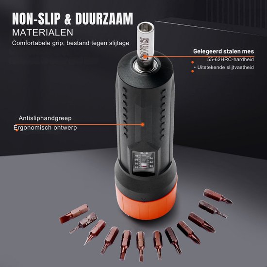 Momentschroevendraaier - Sleutelset - Boorset met kijkvenster - Boren | bol