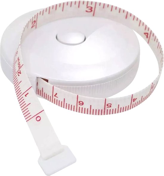 Ronde Kunststof Meetlint 150 CM I Uittrekbare Lintmeter I Flexibel I ...