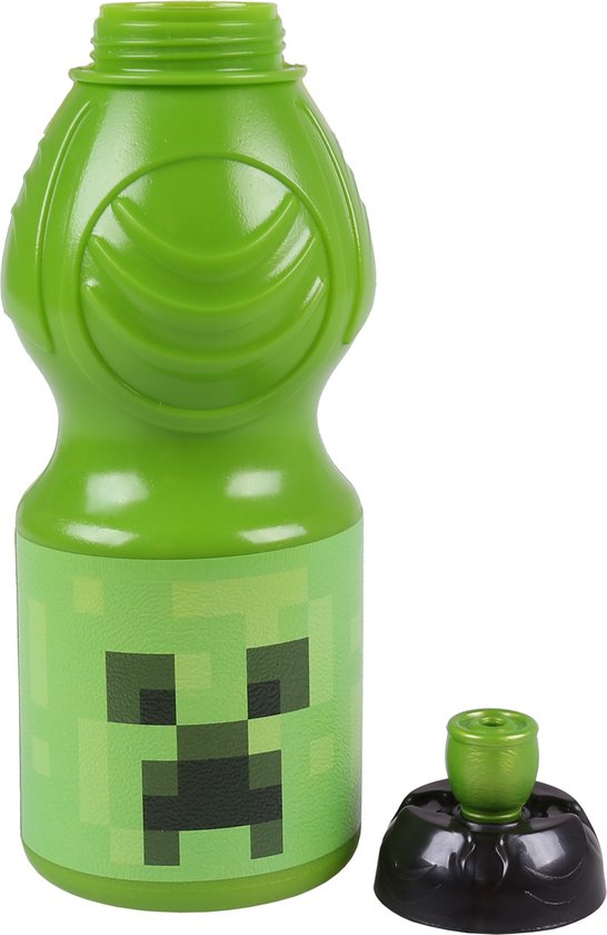 Minecraft Creeper - Groene Waterfles/Bidon 400ml | bol