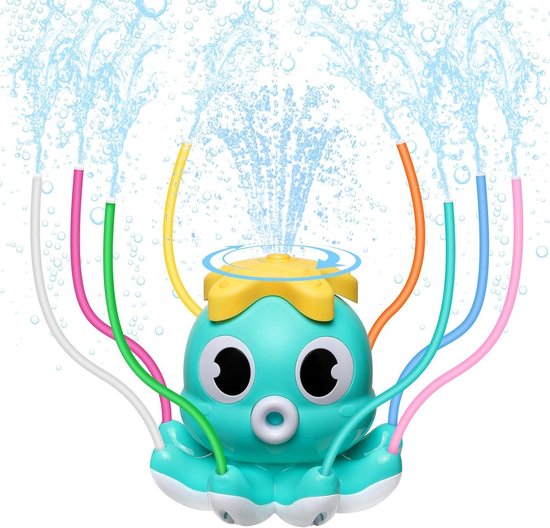 Water Spray Sprinkler for Kids-Cute Octopus Sprinkler with 8 Wiggle ...