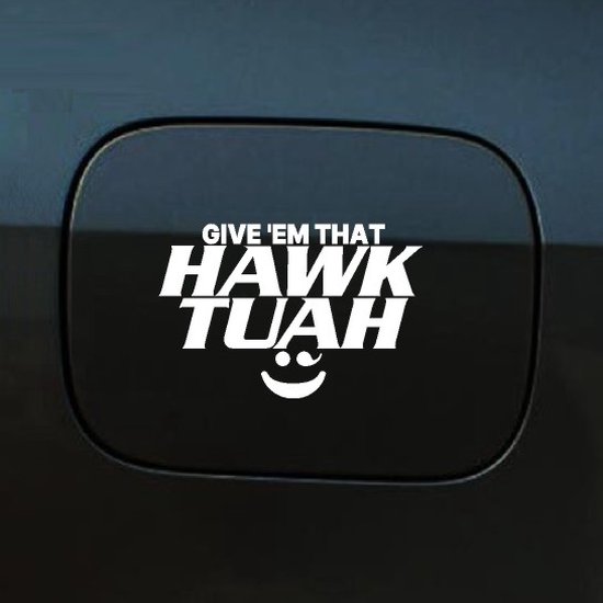 Bumpersticker - Give Em That Hawk Tuah - 20x13 - Wit | bol