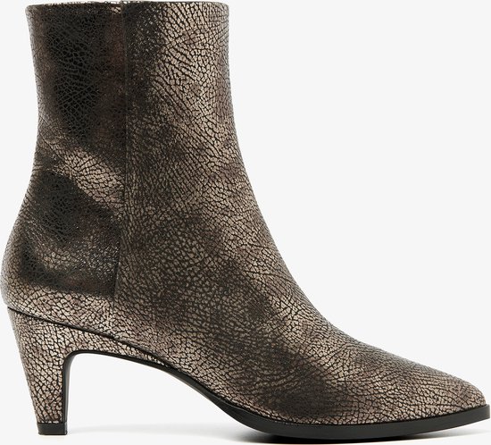 VIA VAI Lina Jackson Enkellaarsjes dames - Metallic - Maat 37 | bol