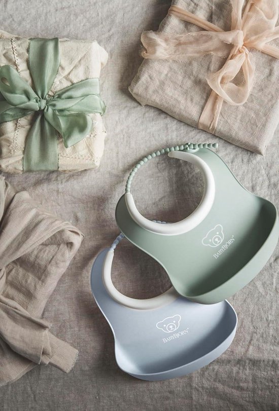 Mini-slabbetjes pastelgroen pastelblauw set van 2. | bol