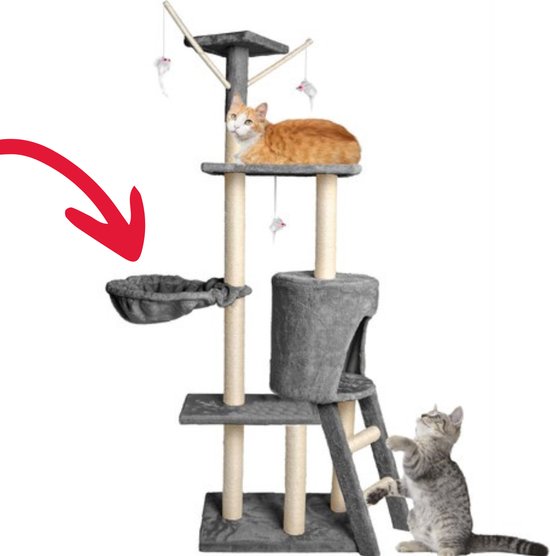 Krabpaal Hoge Kwaliteit - Krabpaal Voor Katten - Krabpaal Voor Grote ...
