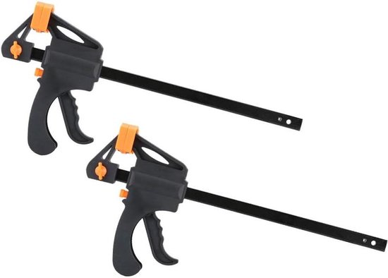 10 inch (25 cm) F-klemmen Set - Quick Grip en Ratchet Release - Houtbewerking DIY Tool... | bol