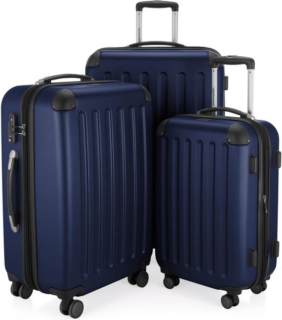 Kofferset 3 delig - Handbagage 55 cm - Middelgrote koffer 65 cm - Grote ...